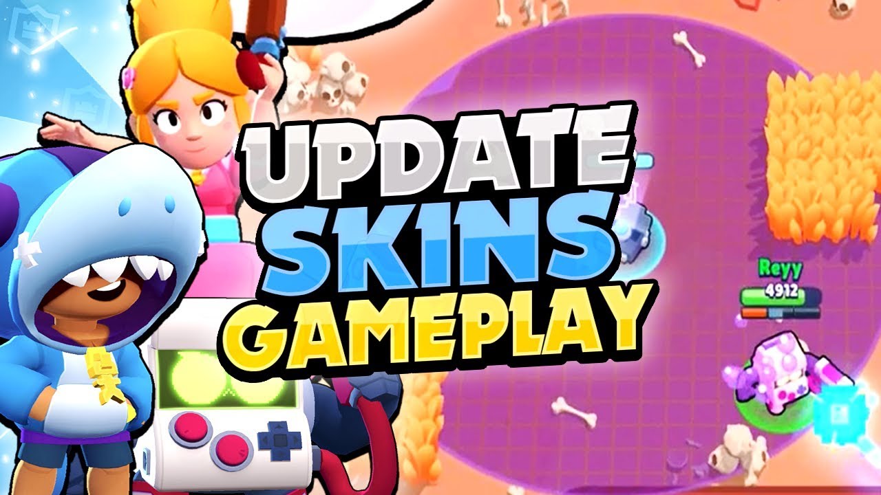 NEW UPDATE SKINS GAMEPLAY! - New Brawler Animations - Brawl Stars ...