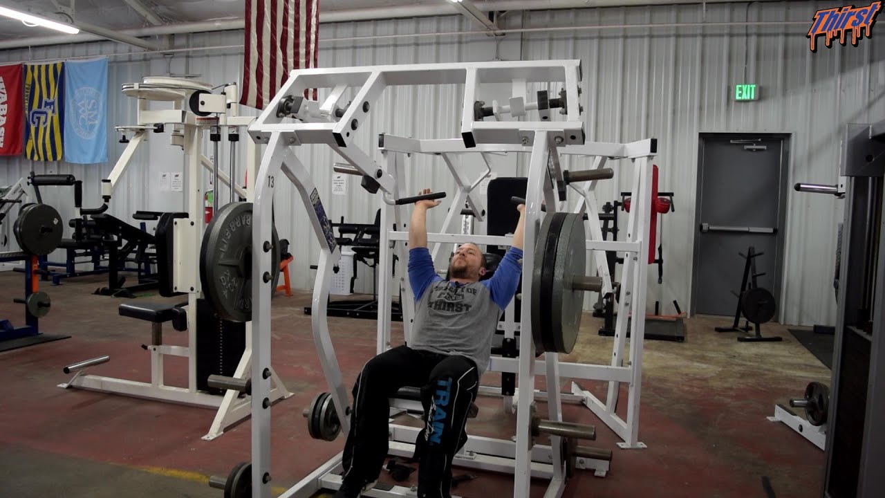 Seated Overhead Press (Machine) - THIRSTgym.com - YouTube