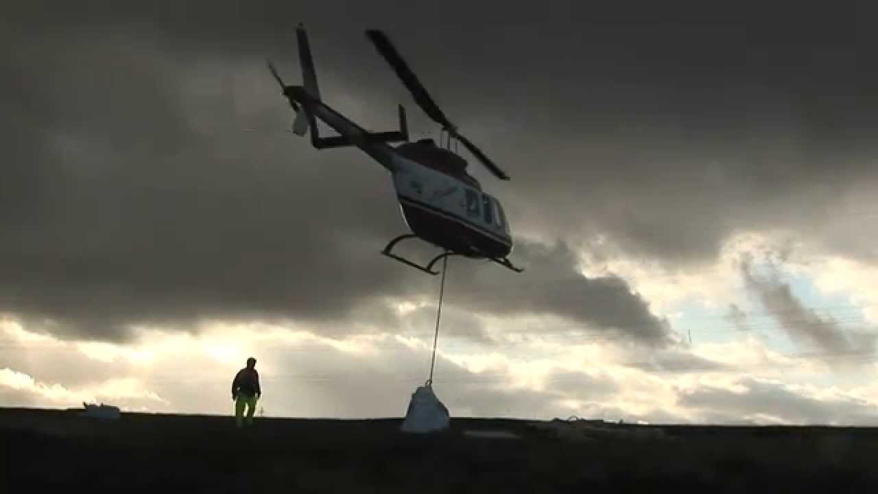 Pennine Helicopter Load Lifting with music - YouTube