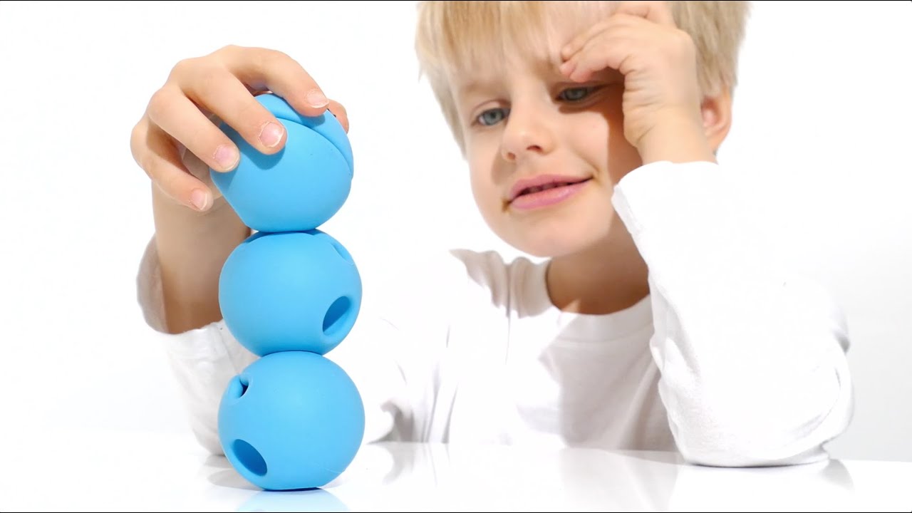MOX - Multi-Purpose Sensory Fidget Silicone Ball with a Big Smile - YouTube