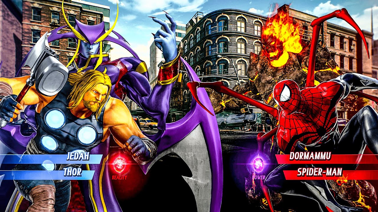 Marvel vs Capcom Infinite : Jedah & Thor VS Dormammu & Spider - man ...