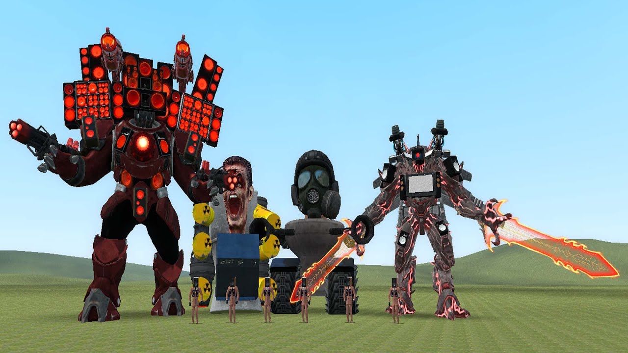 EVOLUTION OF ALL STRIDERS UPGRADE: TOILET TV SPEAKER IN GARRY'S MOD ...