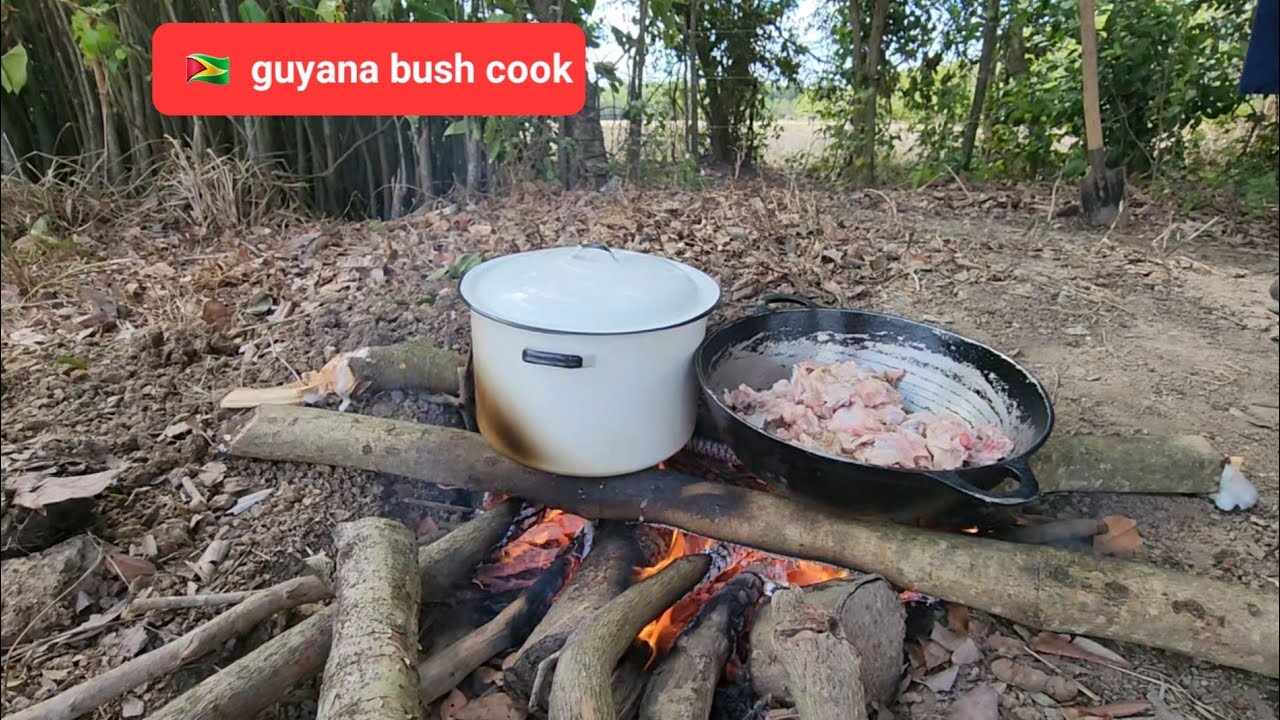 bush cooking Guyanese style - YouTube
