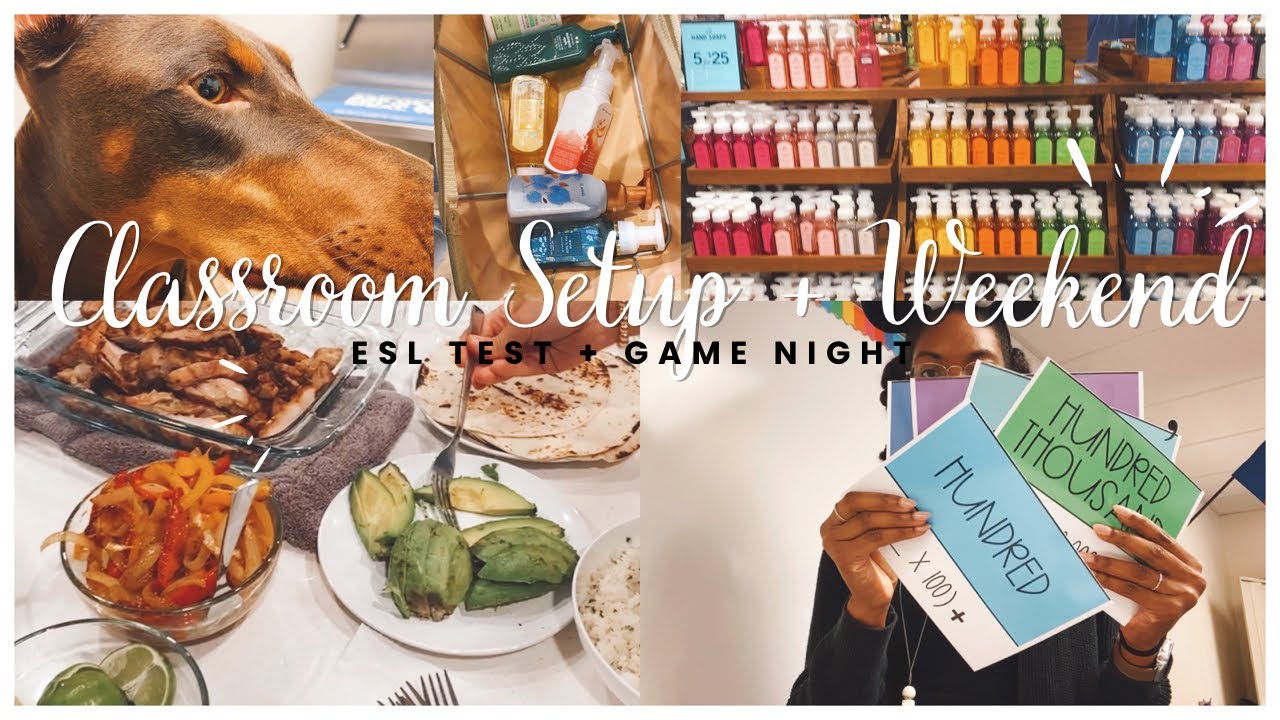 BTS | Classroom Set Up Day 2 + Weekend Things - YouTube