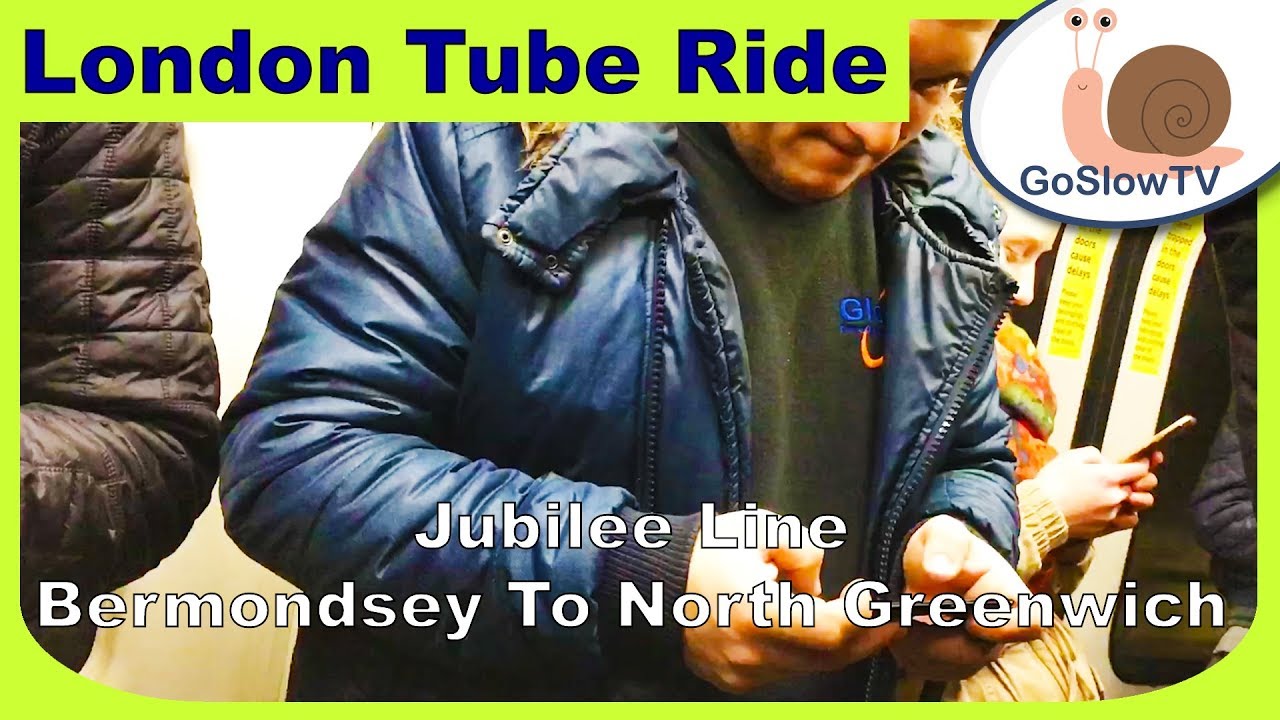 London Underground Tube Ride | Bermondsey To North Greenwich | Jubilee ...