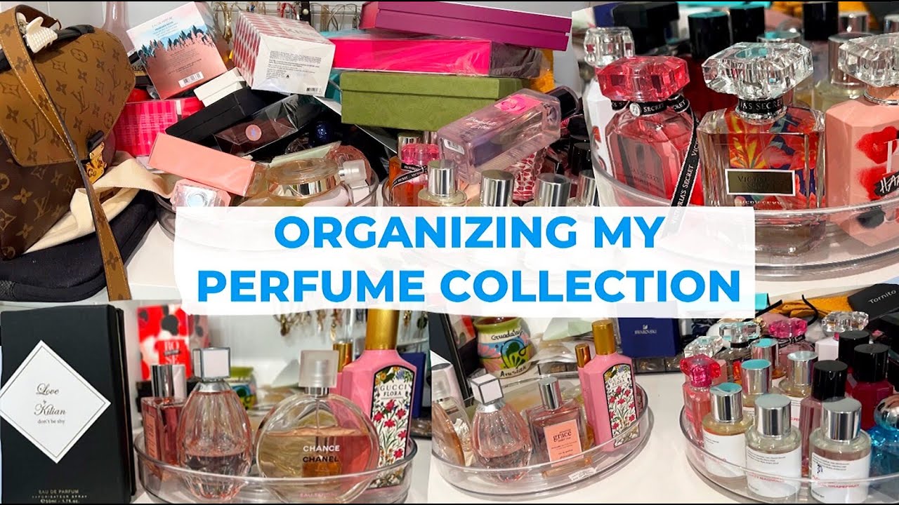 Organizing my Perfume Collection + Opening all my new fragrances! - YouTube