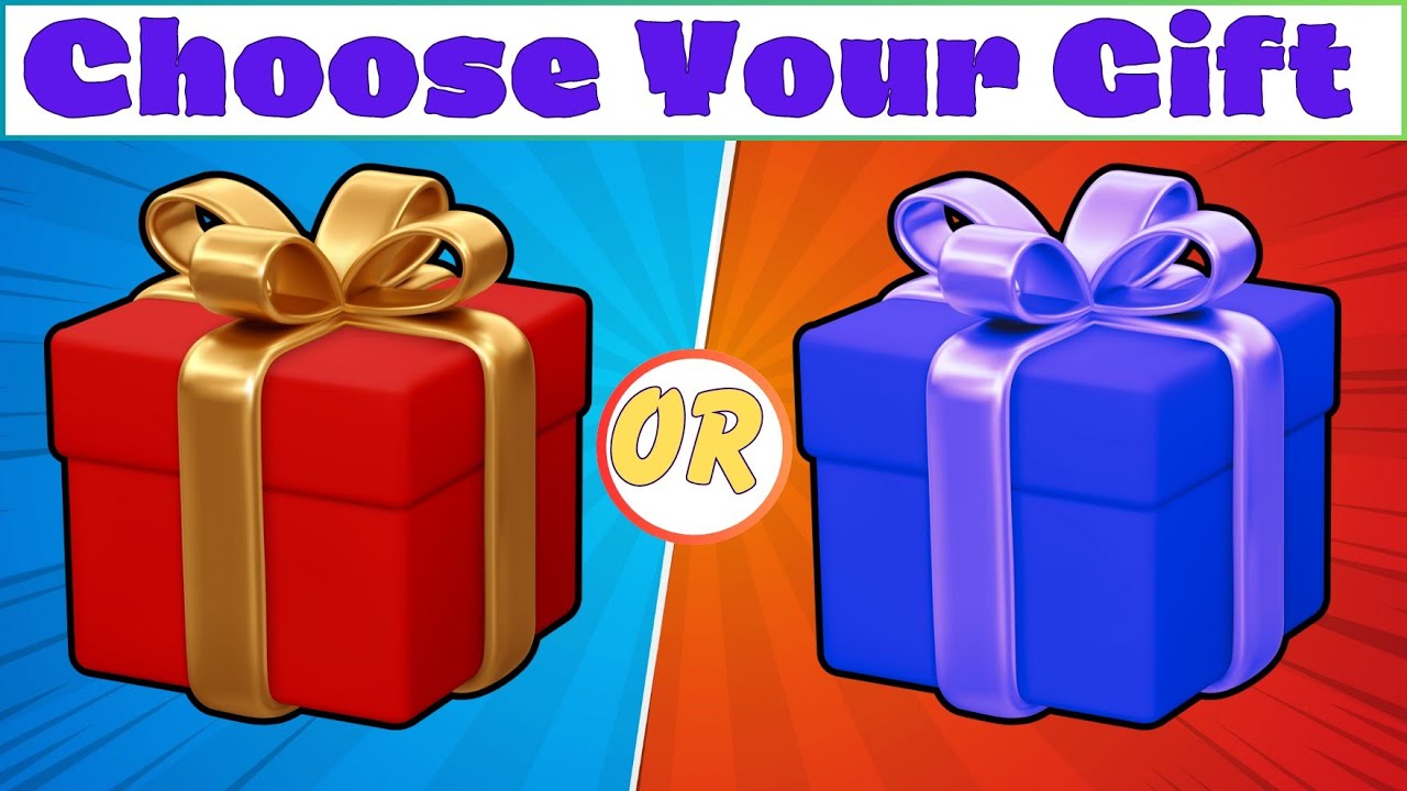 Choose One Gift!😜 Trying to Luck 🔴🔵 #Quizskill #Gift - YouTube