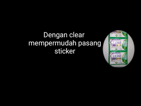 cara mudah pasang sticker