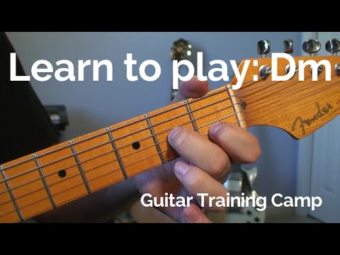 Beginner Guitar Lessons: How to play a Dm chord - YouTube