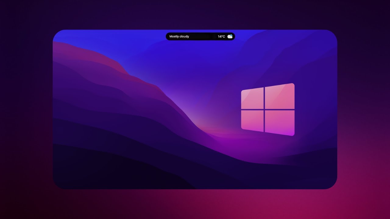 How to get dynamic island on your pc - YouTube