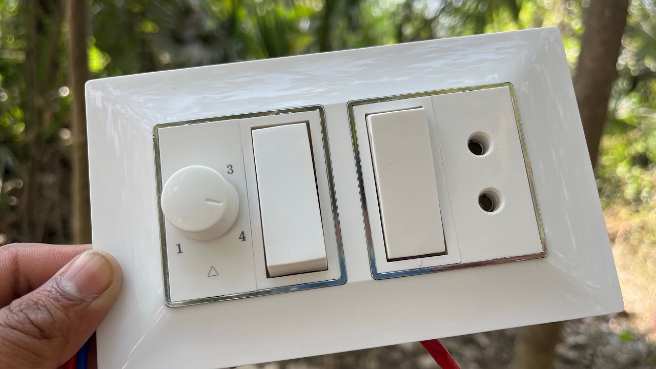 Fan dimmer 😁fitting in Switch Board | Connection of Fan regulator in ...