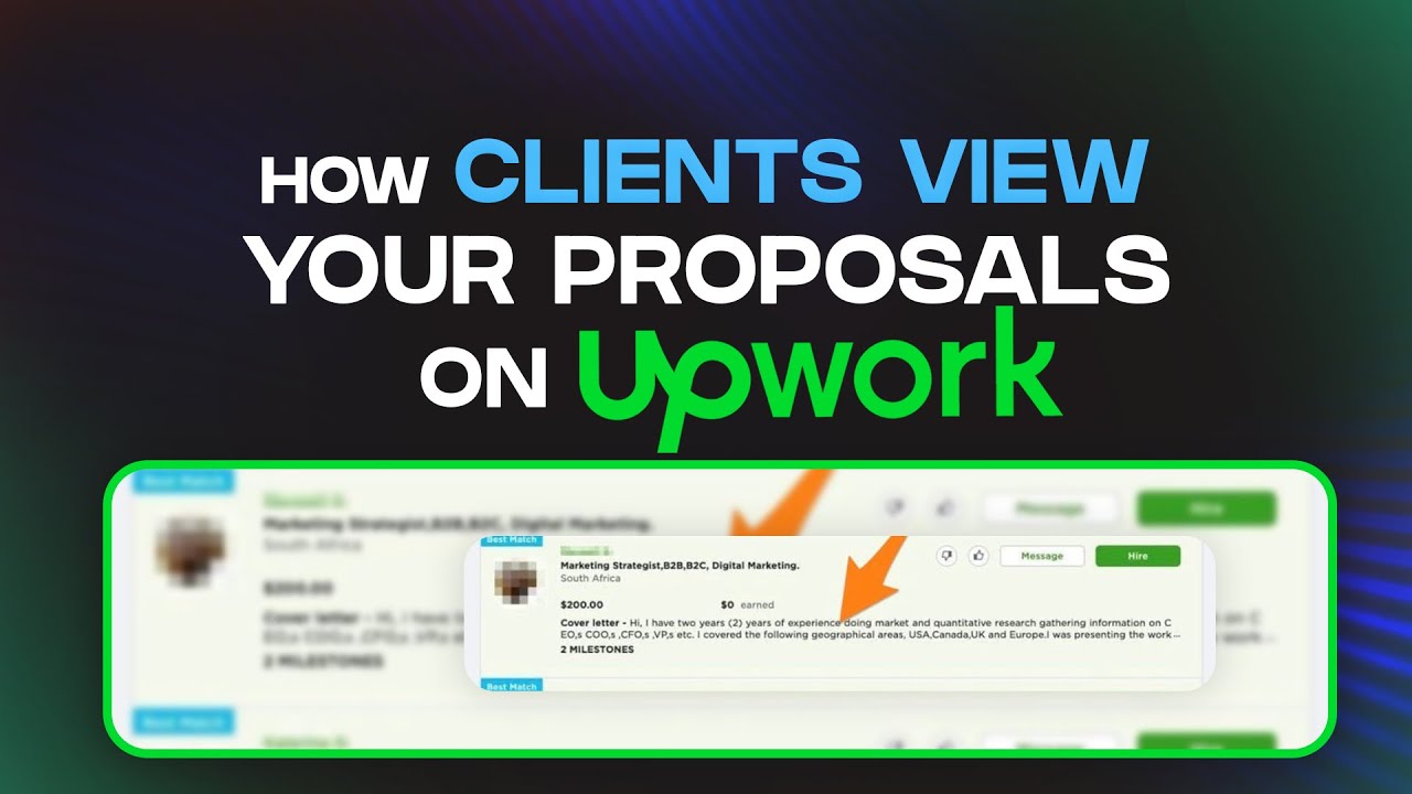 How Clients View your Proposals on Upwork (FCM student Coaching Session 4) - YouTube