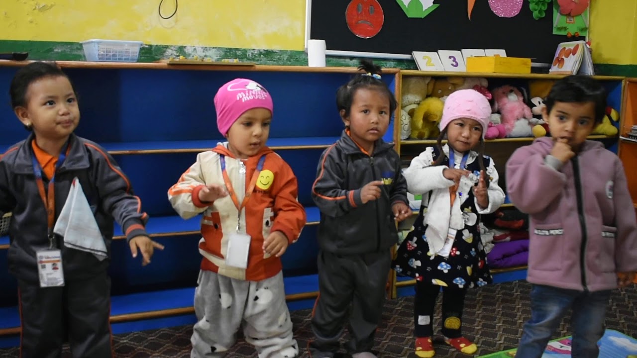 Play Group students practicing rhymes during class time. - YouTube