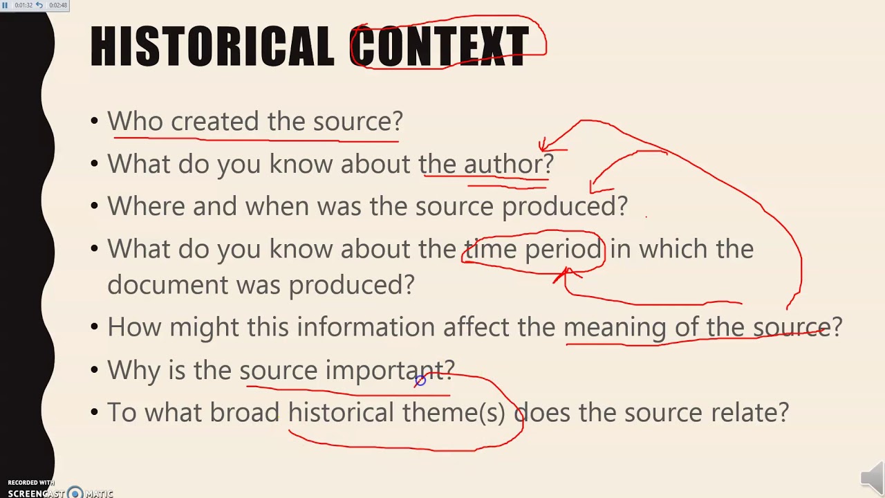 Primary source recording - YouTube