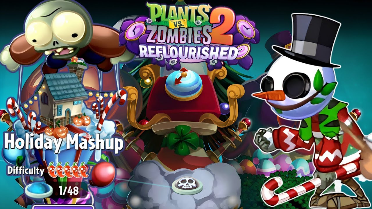 holiday mashup level 12 to 20 || new would pvz2 - YouTube