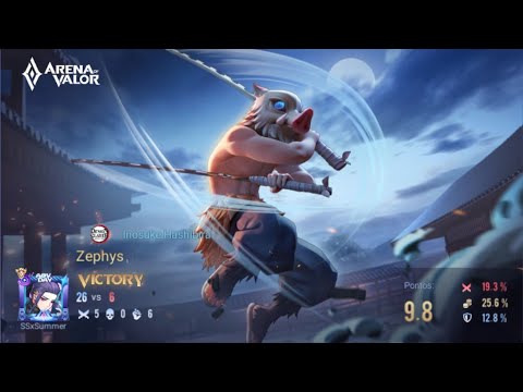Zephys skin inosuke na Jg AOV - YouTube