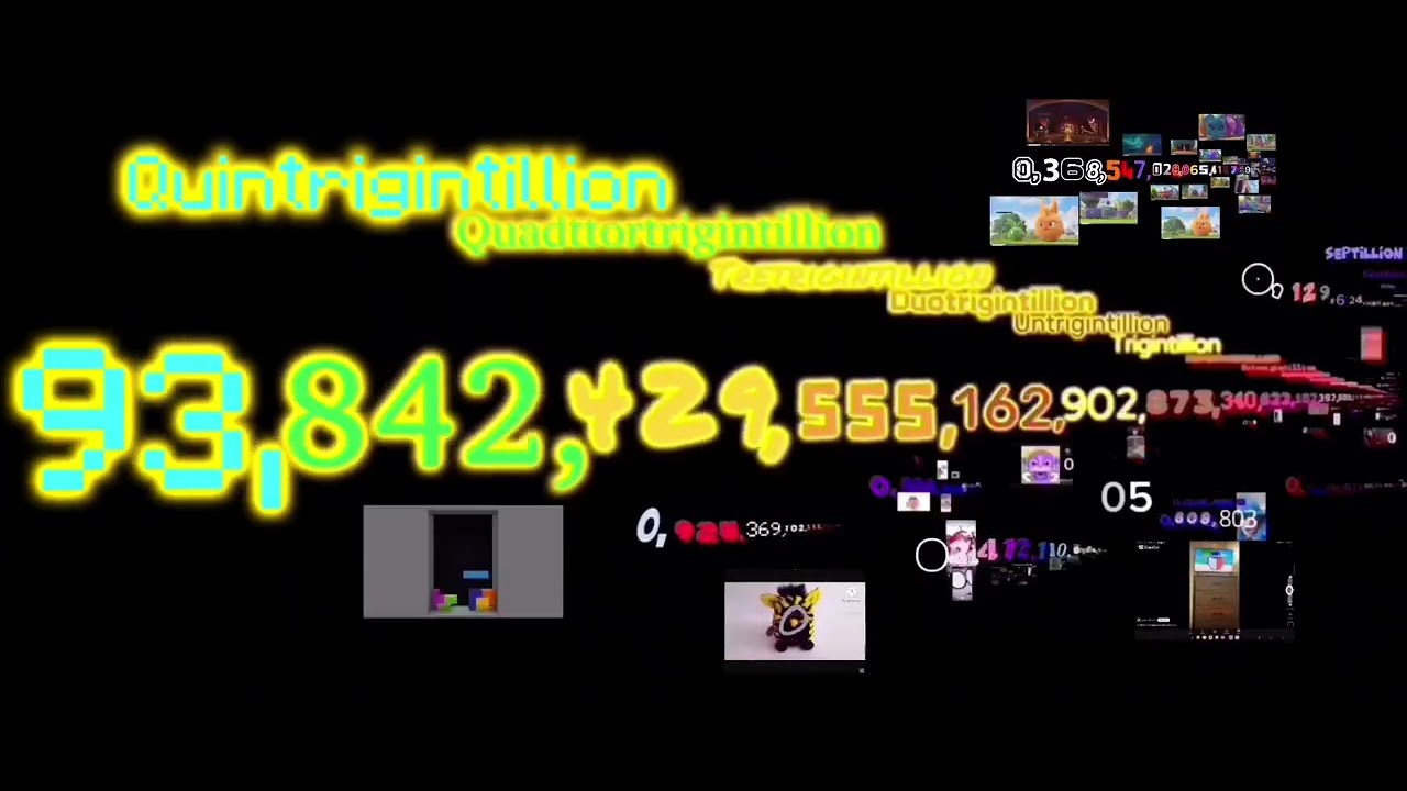 Numbers 1 to 1 Sextrigintillion (36/100) Centillion - YouTube