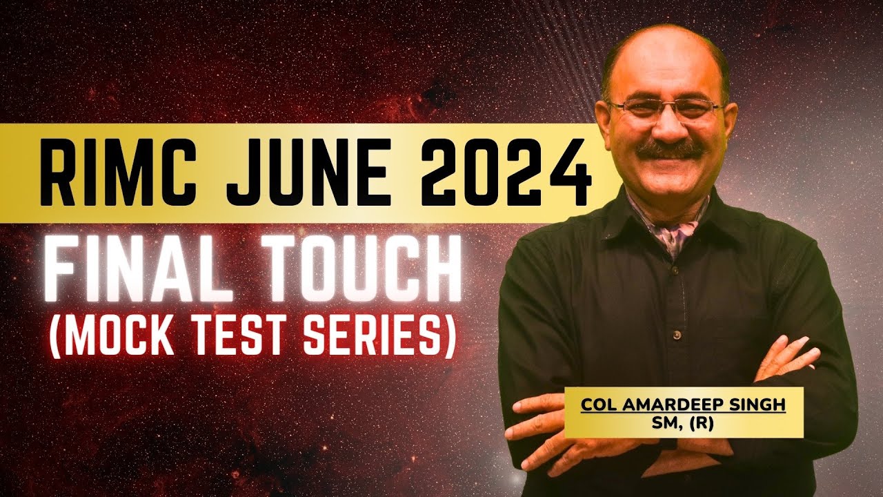 RIMC June 2024 Mock Test Series | RIMC Sample Papers June 2024 - YouTube