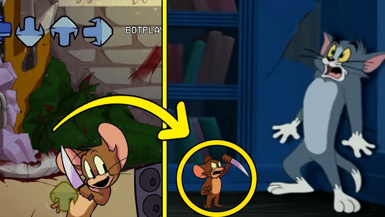 References In FNF VS Jerry Part 1 | Tom's Basement Show (Creepypasta ...