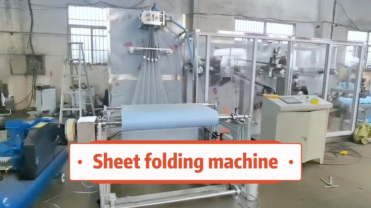 Non-woven Disposable Surgical Drape Folding Machine Working Video - YouTube