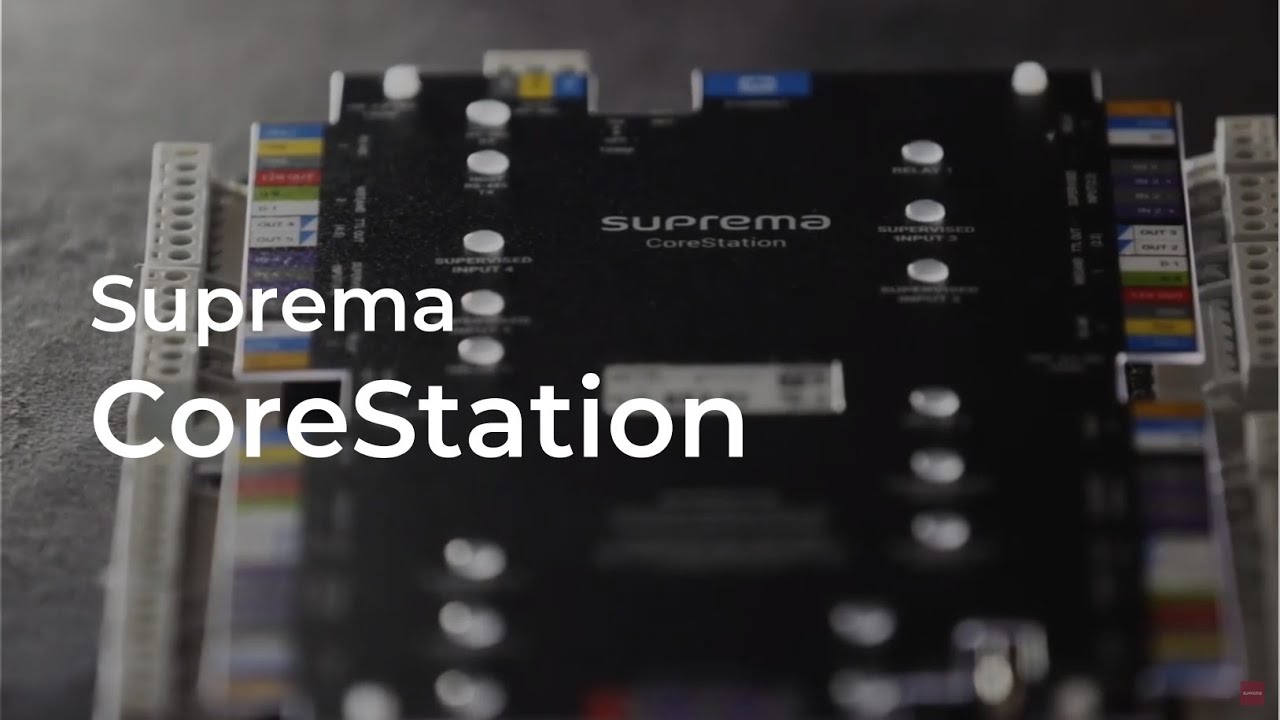 [CoreStation] Intelligent Biometric Controller l Suprema - YouTube