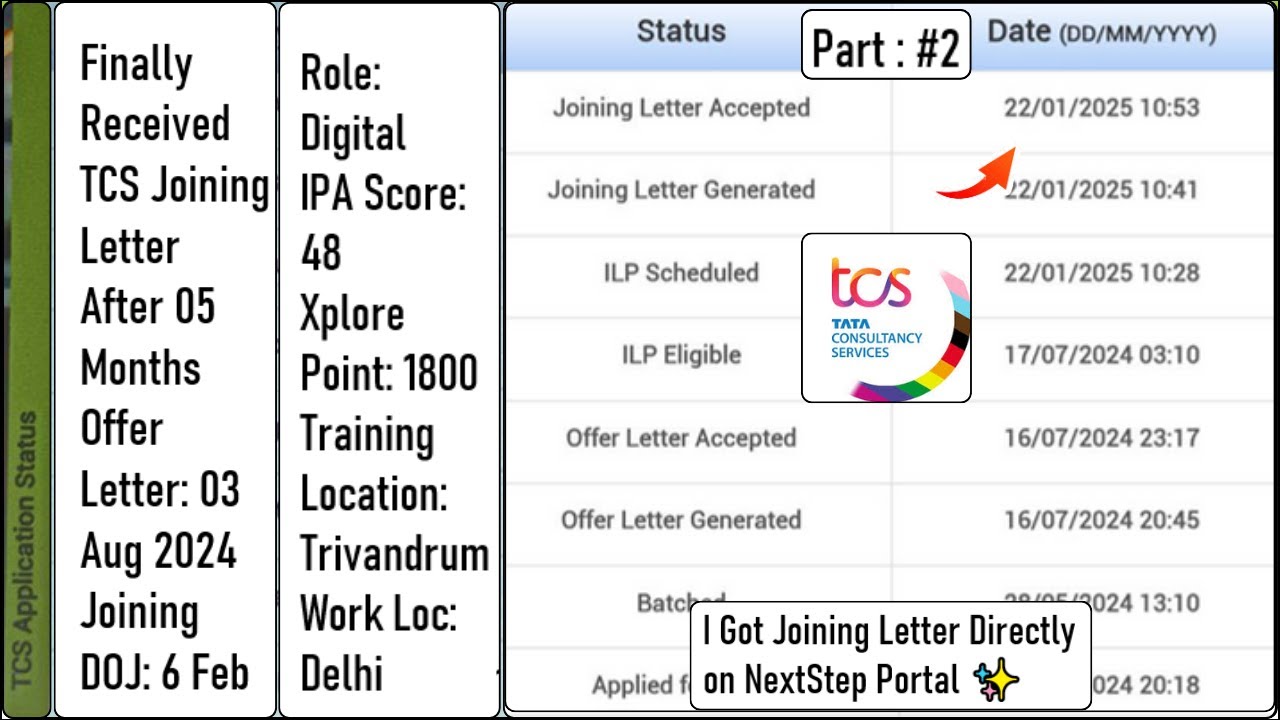 Finally Received TCS Joining Letter Mail After 5 Months | Offer Letter ...