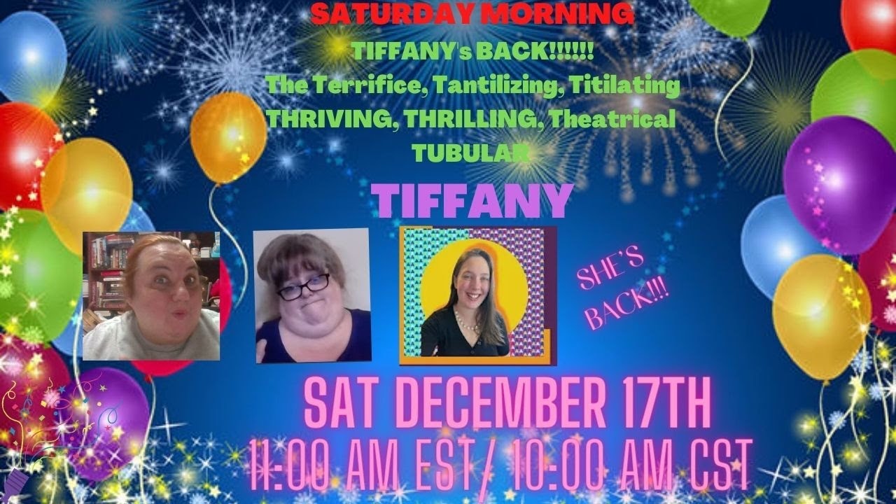 SHE"S BACK!!! Saturday Dec 17th- TIFFANY COOL FINDS 11am EST/ 10 CST ...