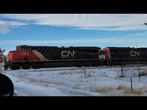 CN 3802 Leads A Southbound Local With 12 Tankers w/ @JackTheRailfan - YouTube