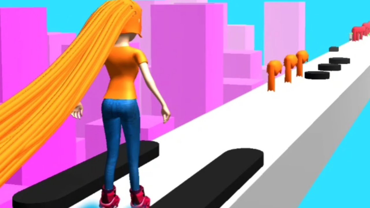 Hair Runner Challenge Game Full Gameplay And Walkthrough (Part-2) - YouTube