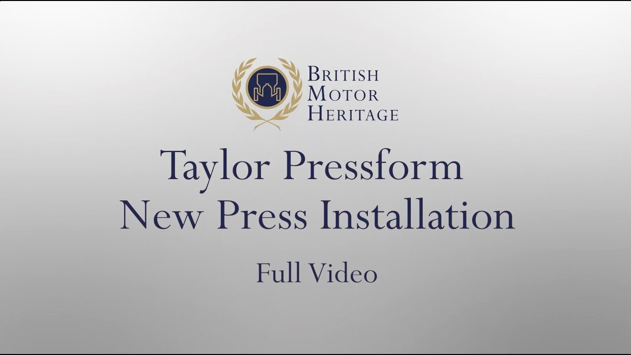 Taylor Pressform - New Press Installation - Full Video - YouTube