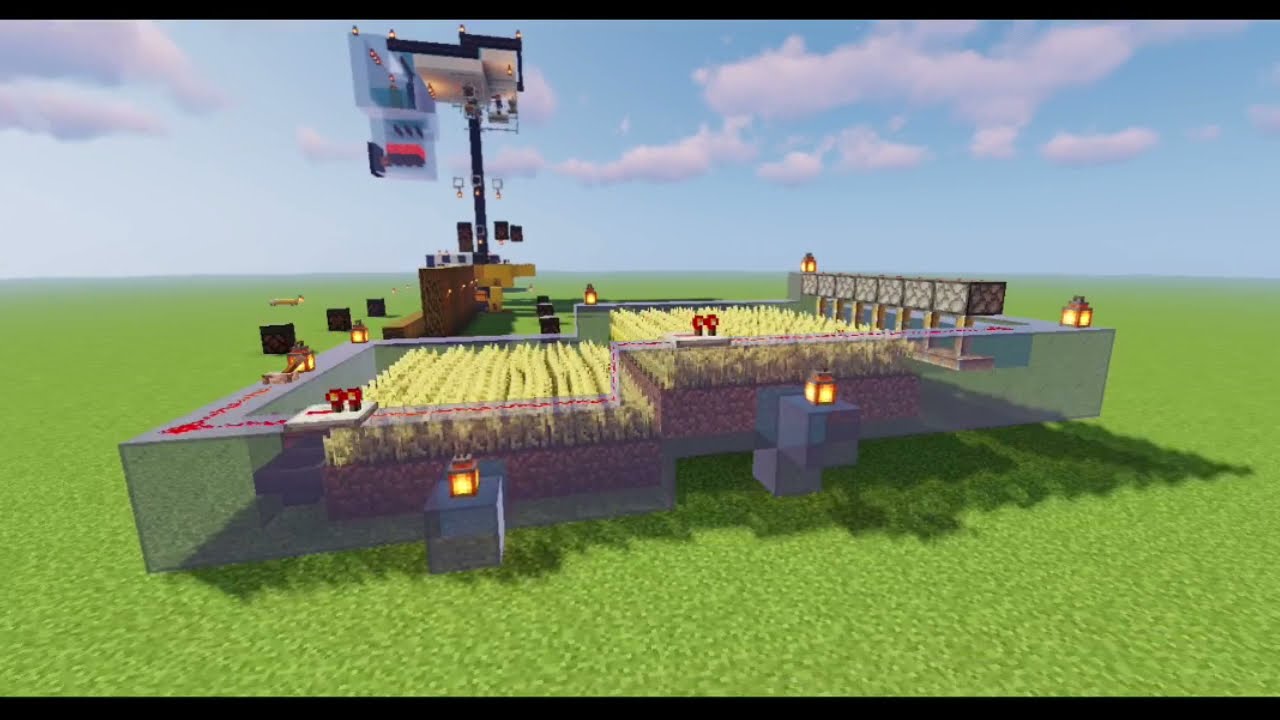 Minecraft Automatic Wheat Farm Part#4 - YouTube