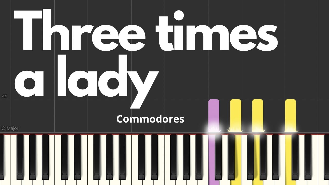 Three times a lady / Commodores / Piano Tutorial - YouTube