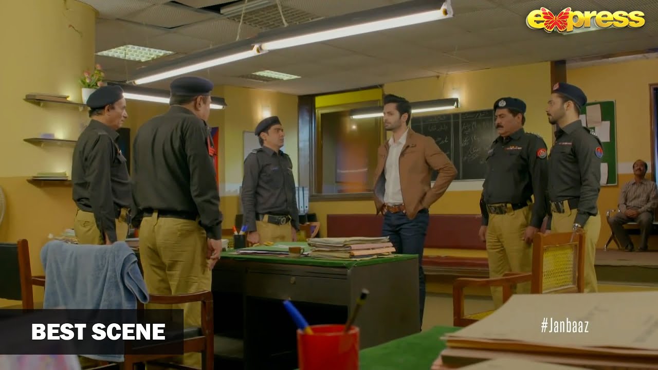 ASP Jasim Tahir Ki Police Station Mein Zordar Entry | Janbaaz - Episode 1 | Best Scene | Express ...