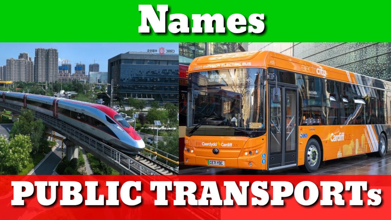 PUBLIC TRANSPORT VEHICLES Name || Learn the name of public ...