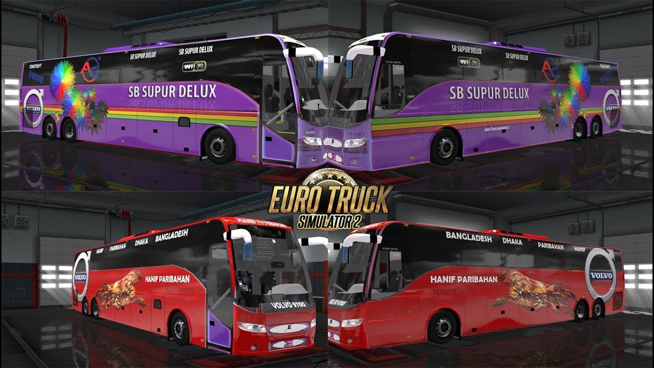 Volvo 9700 bus hanif bus SB bus skin bd bus skin ets2 mods for 1.31.xx ...