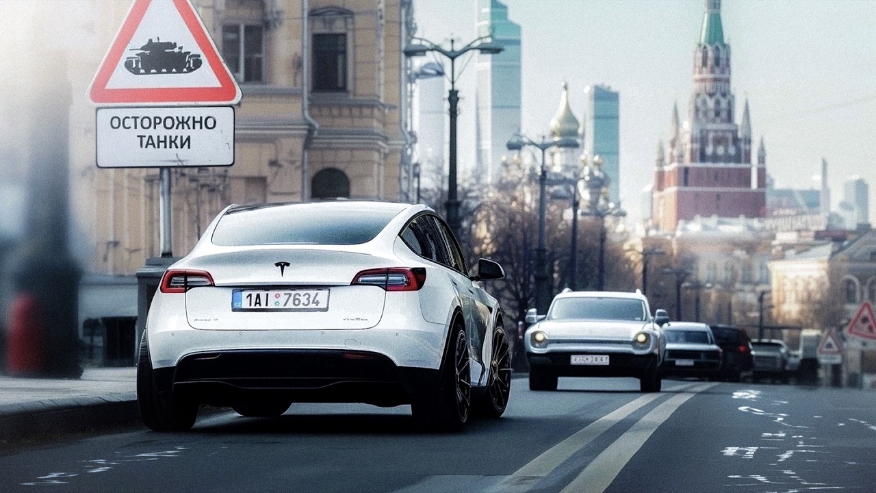 Tesla Full Self-Driving in RUSSIA! (unlocked by hacker) - YouTube