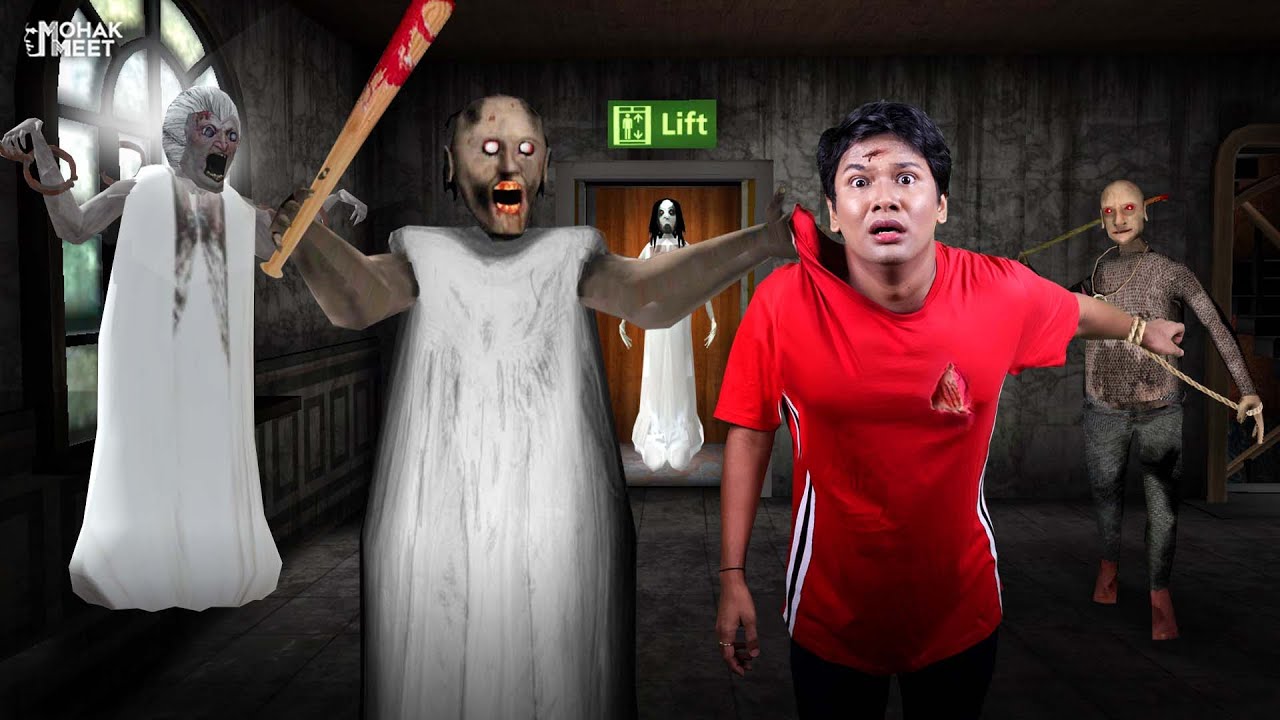 GRANNY 5 ( UNOFFICIAL ) GAMEPLAY : ग्रैनी | HORROR GAME GRANNY CHAPTER 1 | MOHAK MEET GAMING ...