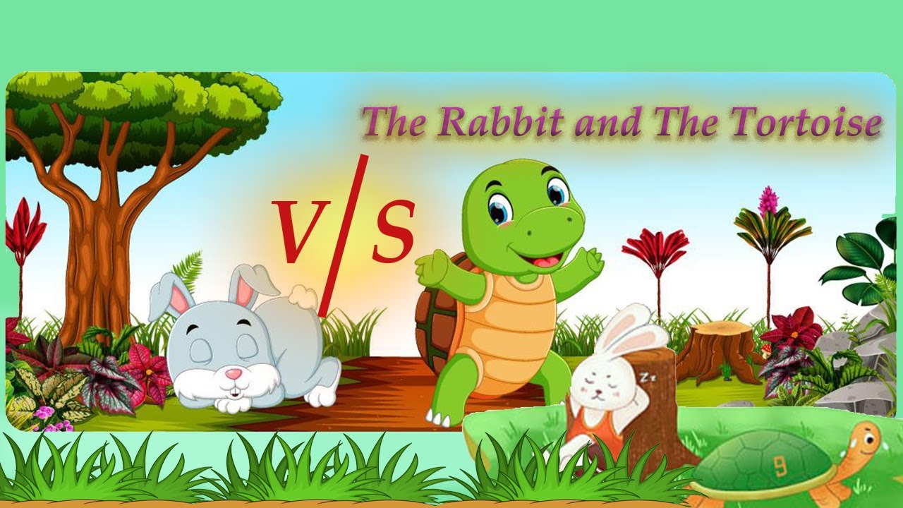 Rabbit And Tortoise|Short Story|Moral Story|Cartoon Kid Story ...