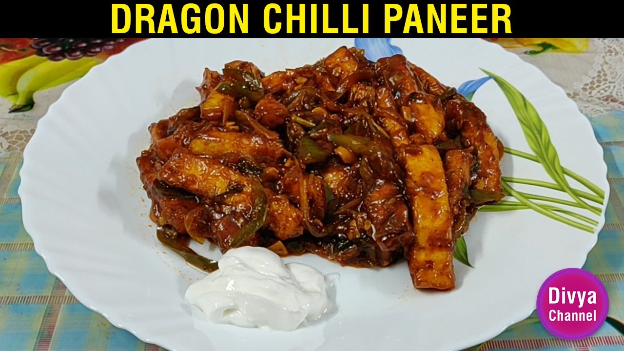 Dragon Chilli Paneer - Spicy & Sweet paneer recipe - YouTube
