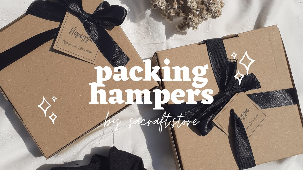 packing order my small business// packing hampers// packing pesanan ...