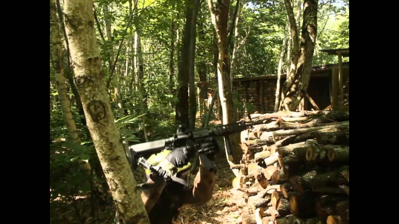 Partie Airsoft France AK47, M4, Thompson M1, Thompson M1928... - YouTube