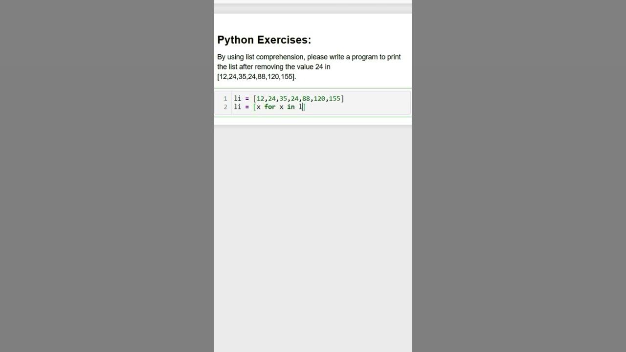 Python challenging programming exercises | Level 2 | learning python # ...