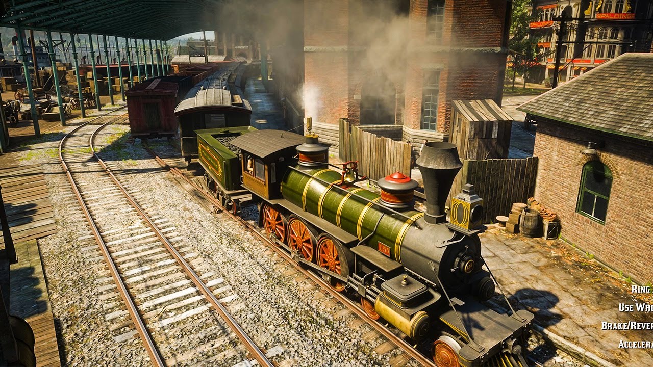 RDR2 Train Ride: Running a 4-6-0 'Ten-Wheeler' Locomotive - YouTube