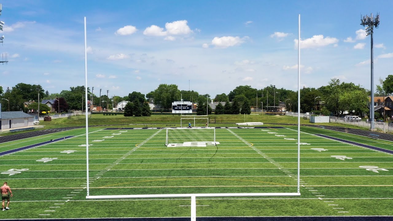 Jonathann Launer Flies his drone right through Grandview Height's goal ...