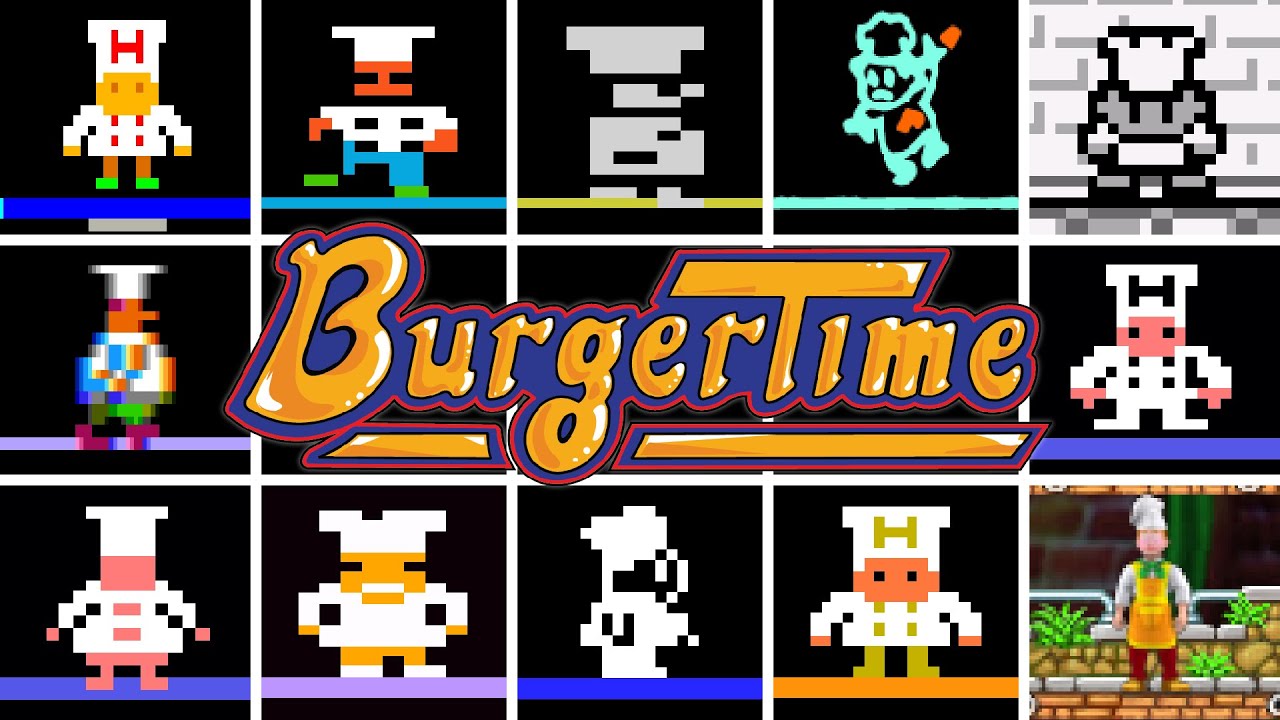 BurgerTime - Versions Comparison (HD 60 FPS) - YouTube