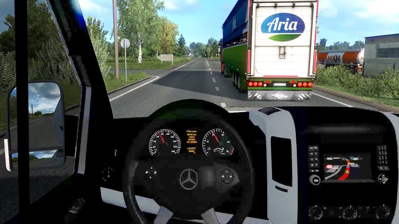 Euro Truck Simulator 2 - Mercedes-Benz Sprinter 315CDI - YouTube