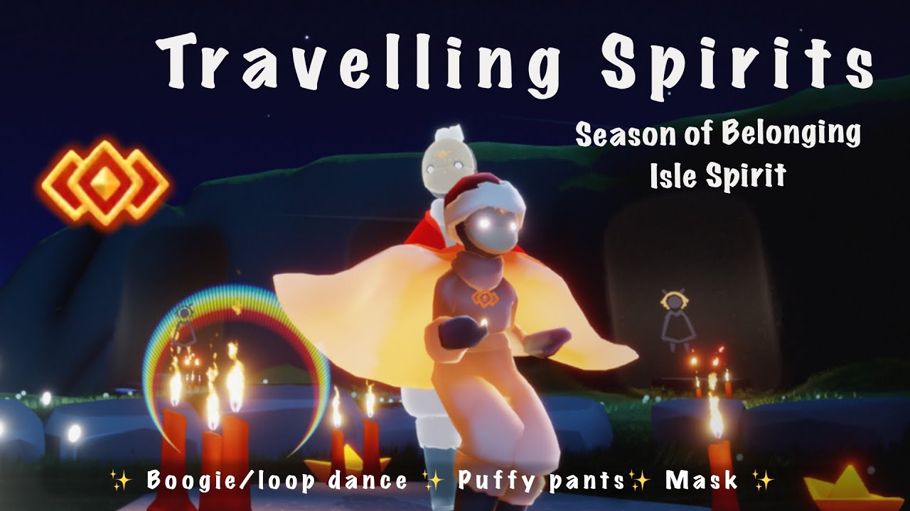 Boogie /Loop Dance Emote - Puffy Winter Pants - Simple Mask Sky: CotL ...