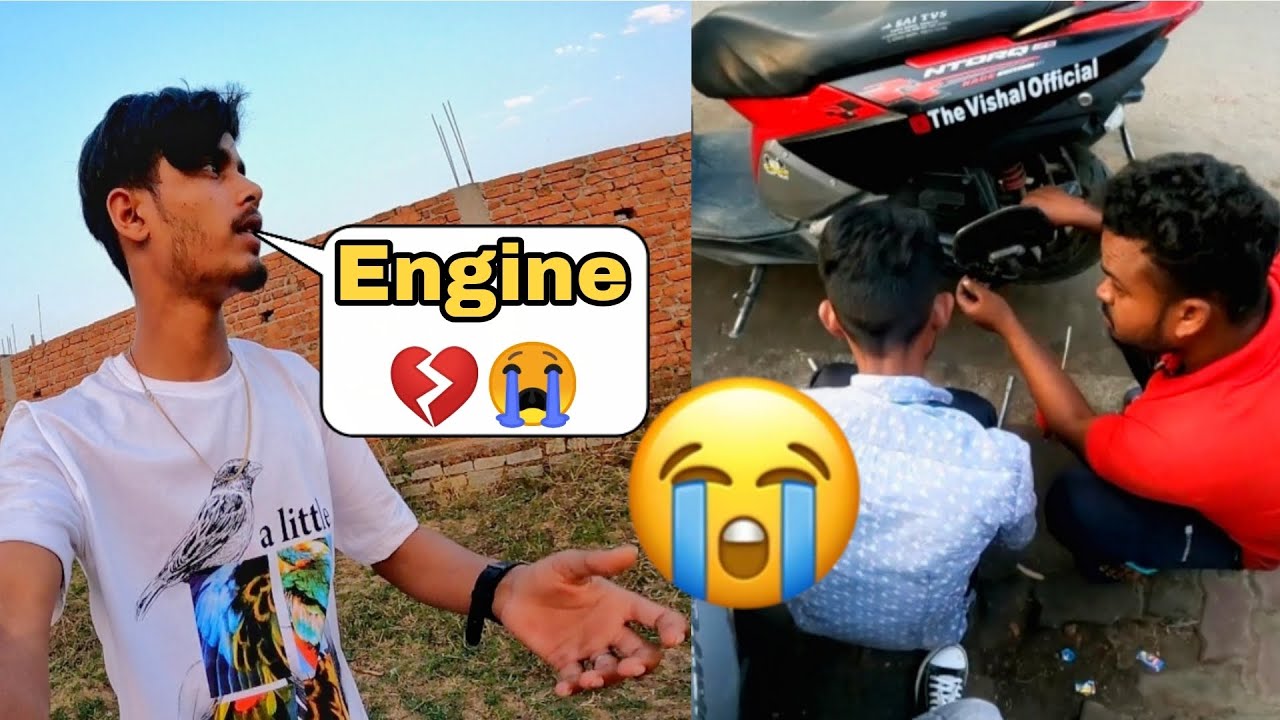 Apna Scooty Ka Engine Fan Toot Gaya💔😭 Kya Kru Ab? || Emotional😭 TVS ...