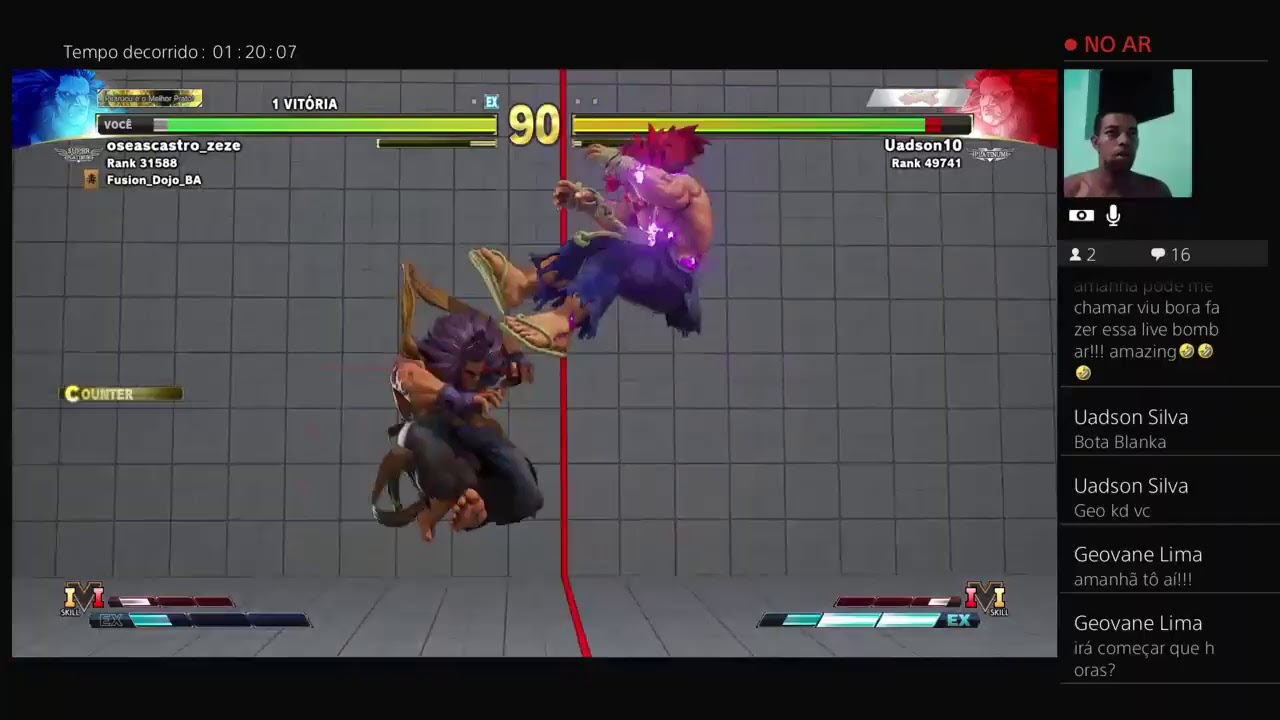 sfv.c.e 27/03/20 partidas casuais - YouTube