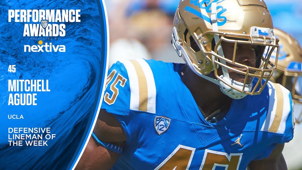 UCLA's Mitchell Agude named Pac-12 Defensive Lineman of the Week for ...